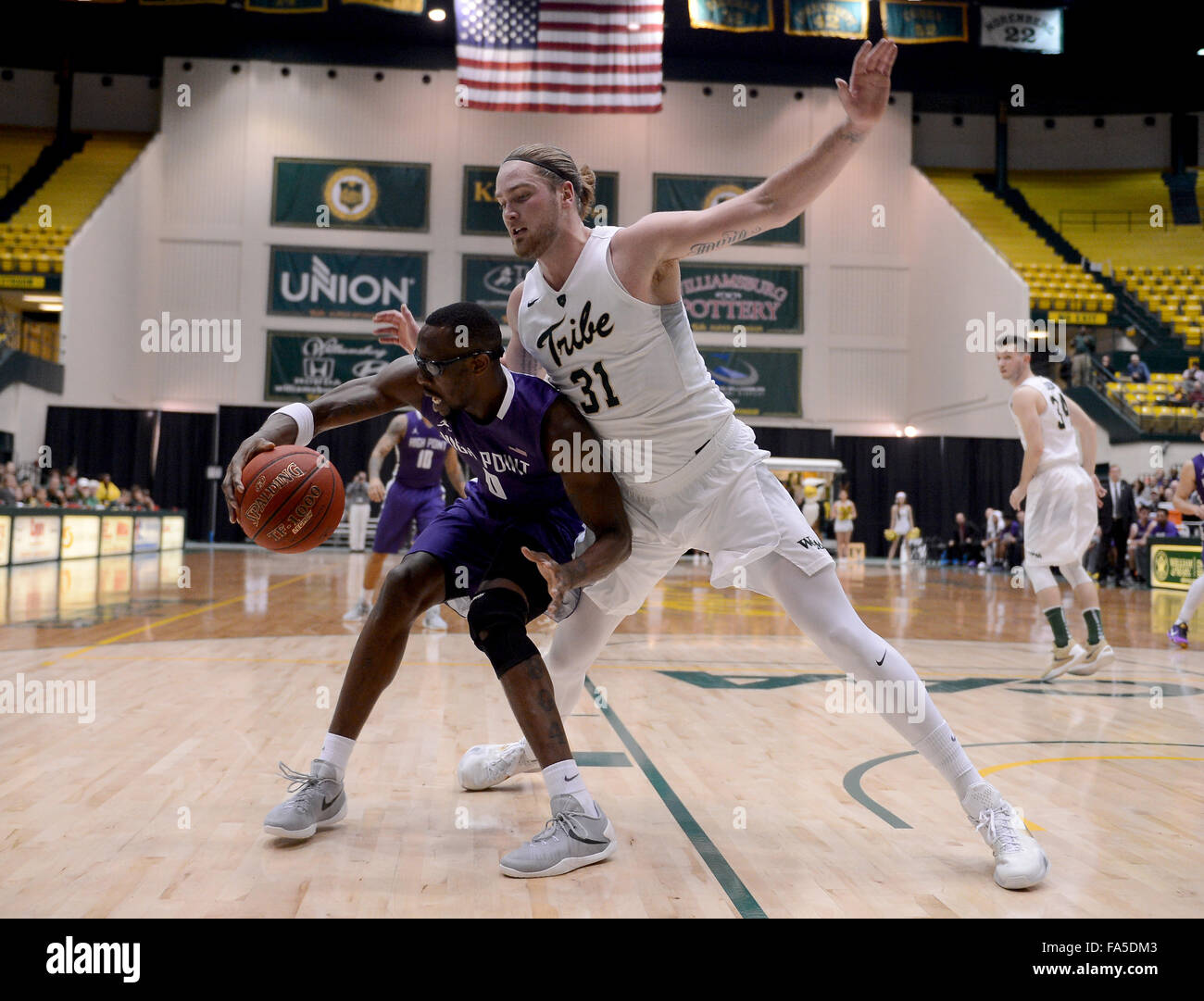Williamsburg, VA, USA. 21st Dec, 2015. 20151221 - High Point forward ...