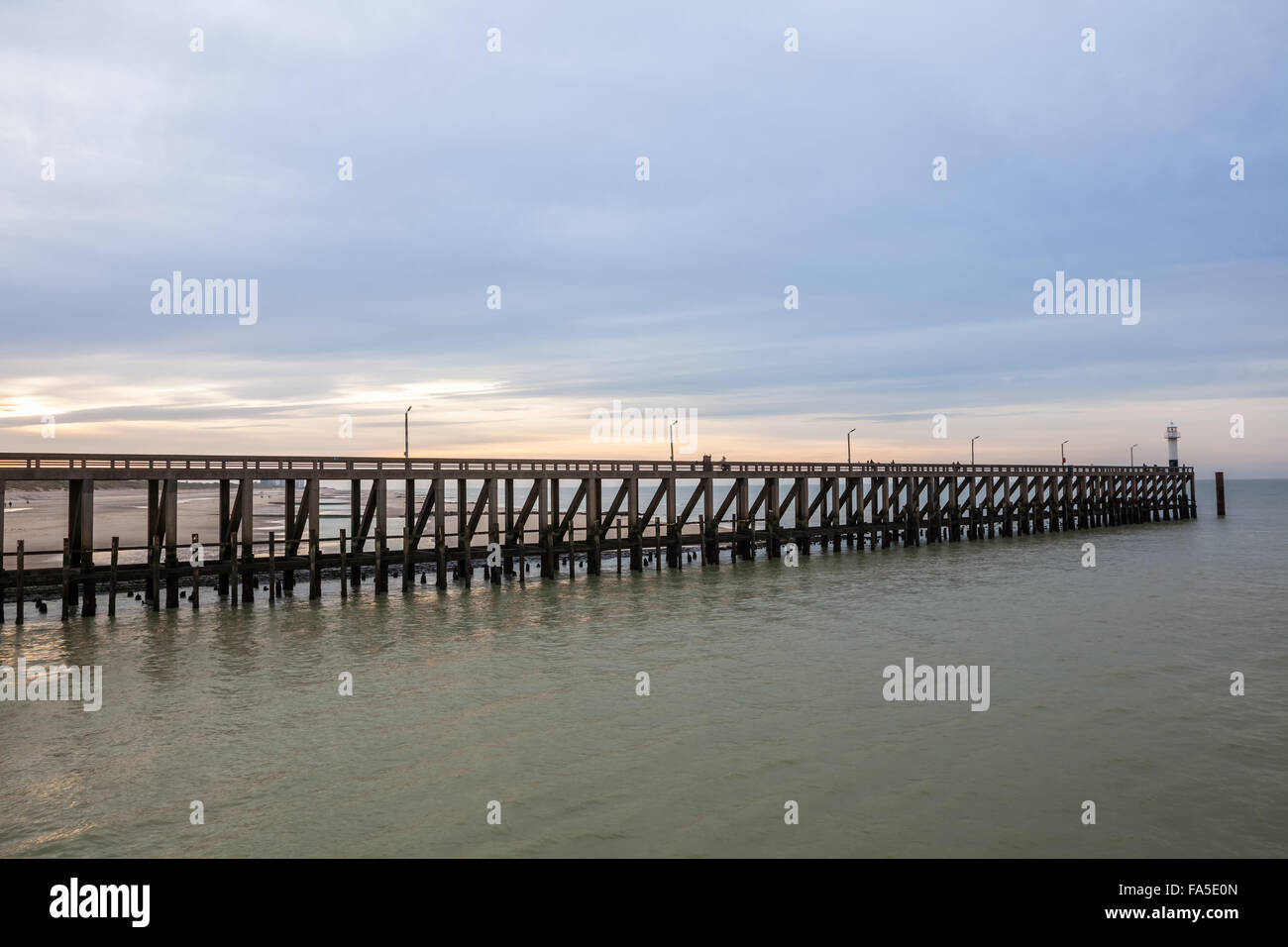 The pier that reaches deep into the sea Stock Photo - Alamy