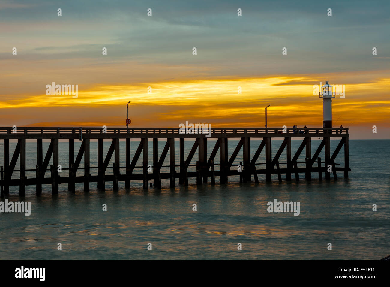 The pier that reaches deep into the sea Stock Photo - Alamy