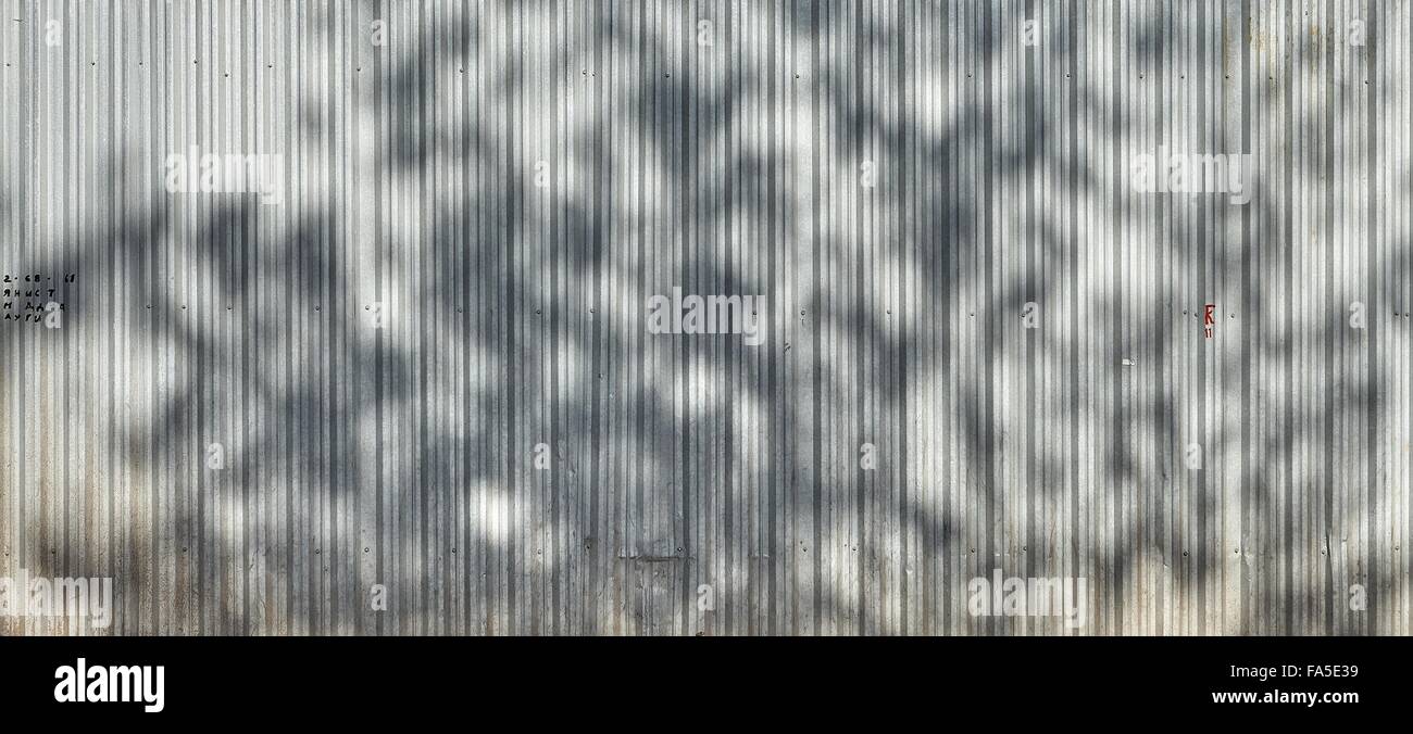 Bright silver corrugated sheet metal hi-res stock photography and ...