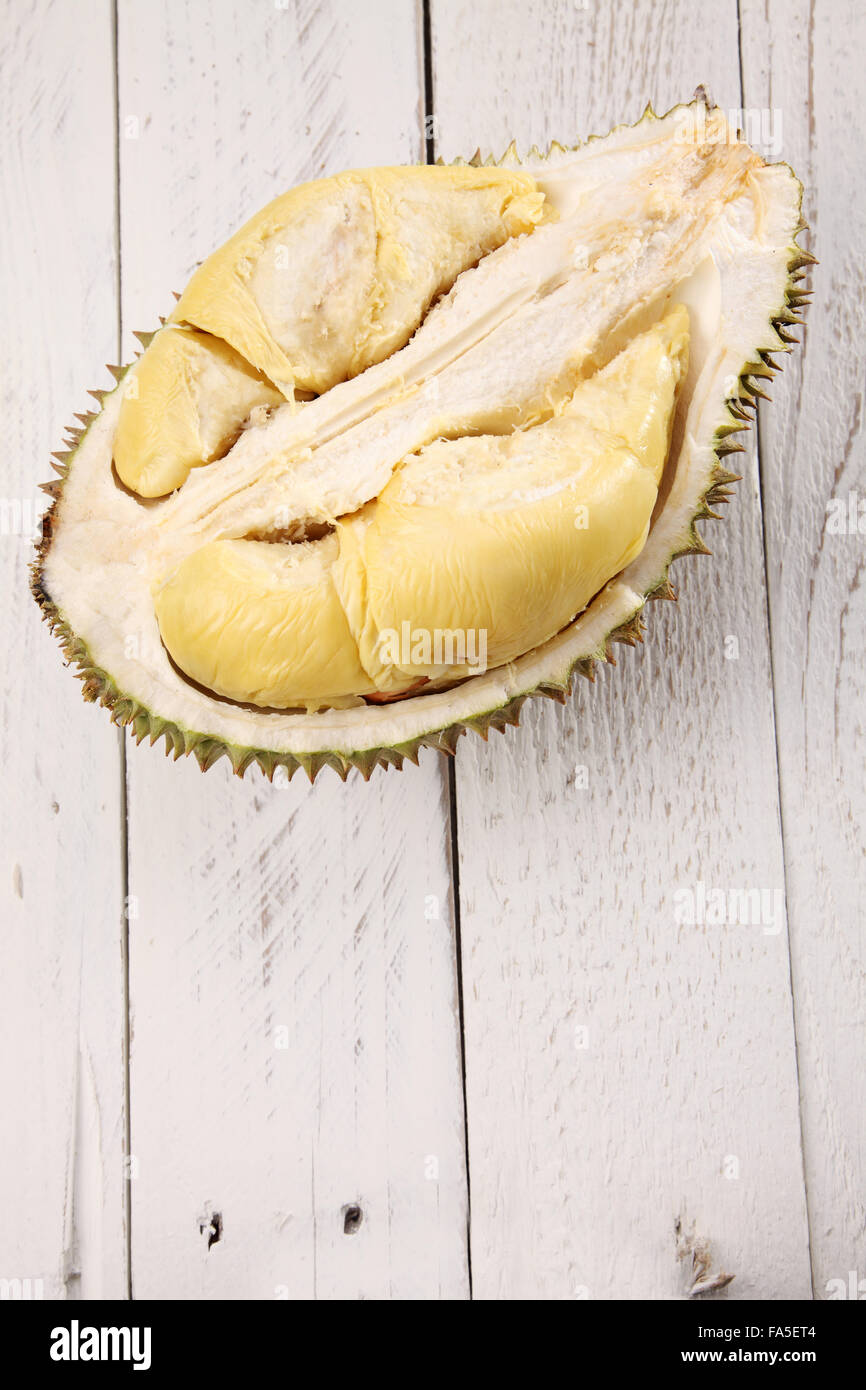 top view of the malaysia fruit durian Stock Photo - Alamy