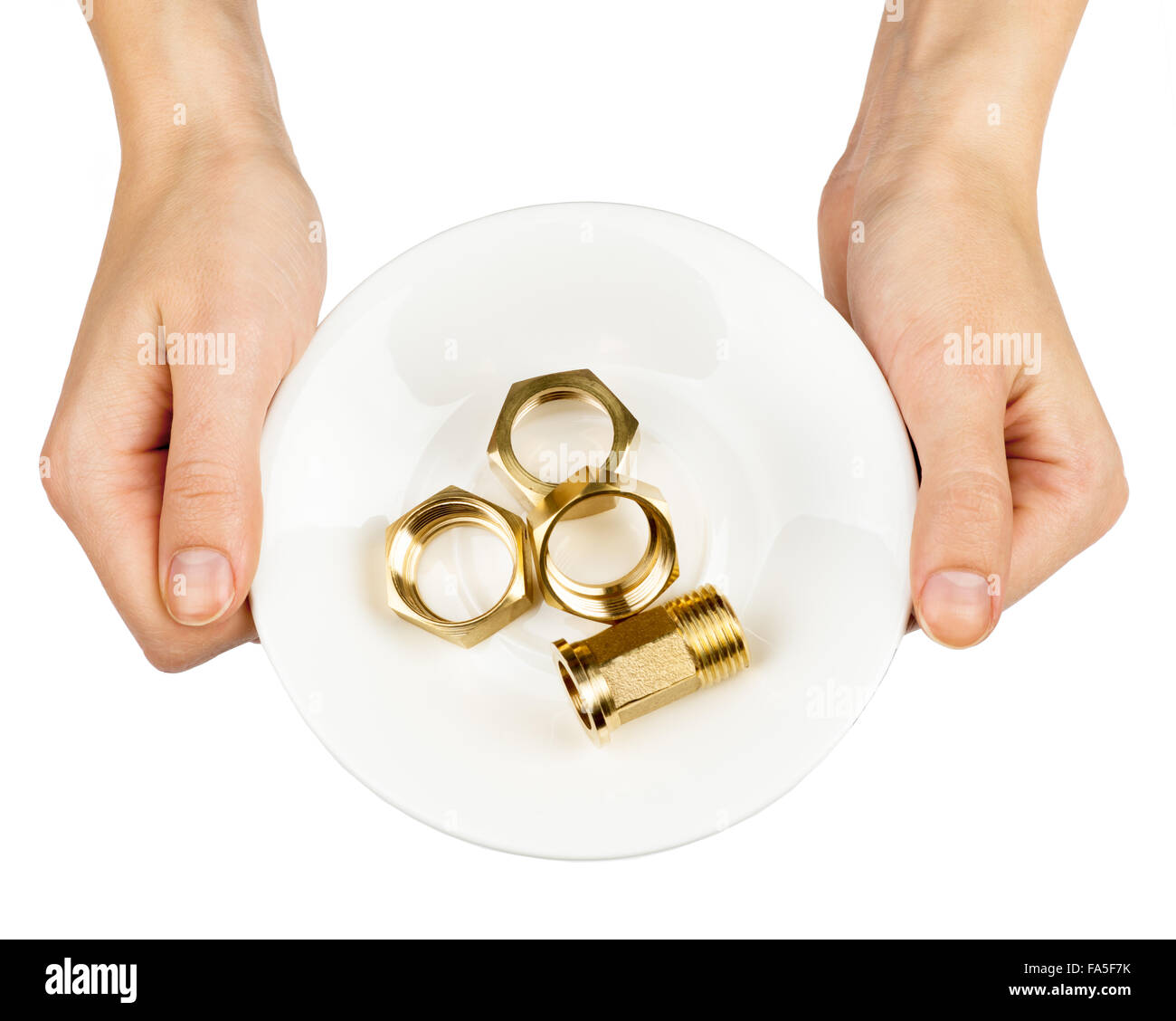 Top view table hands Cut Out Stock Images & Pictures - Alamy