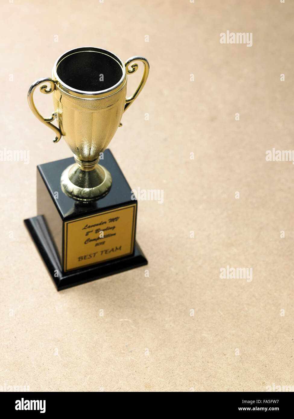 high angle of the trophy Stock Photo - Alamy
