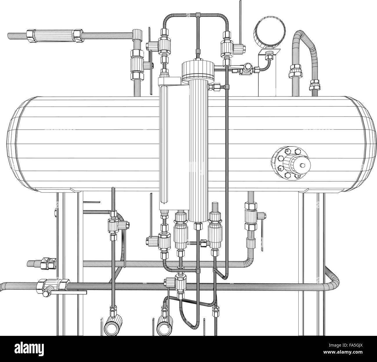 Heat exchanger pressure vessel hi-res stock photography and images - Alamy