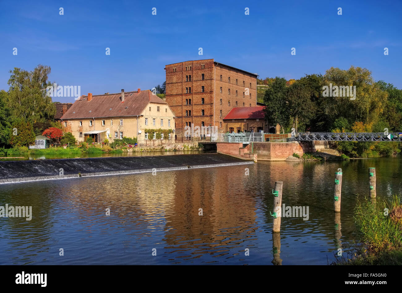 Freyburg Muehle - Freyburg water mill 01 Stock Photo - Alamy