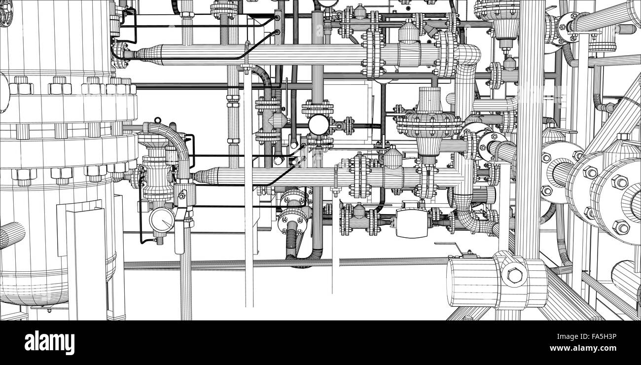 Illustration of equipment for heating system Stock Vector Image & Art ...