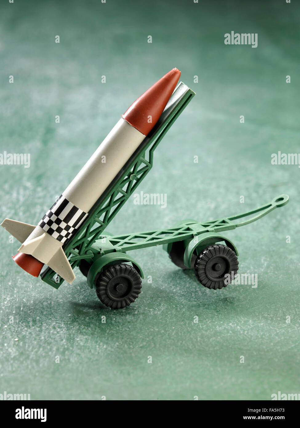 plastic toy missile with carrier Stock Photo - Alamy