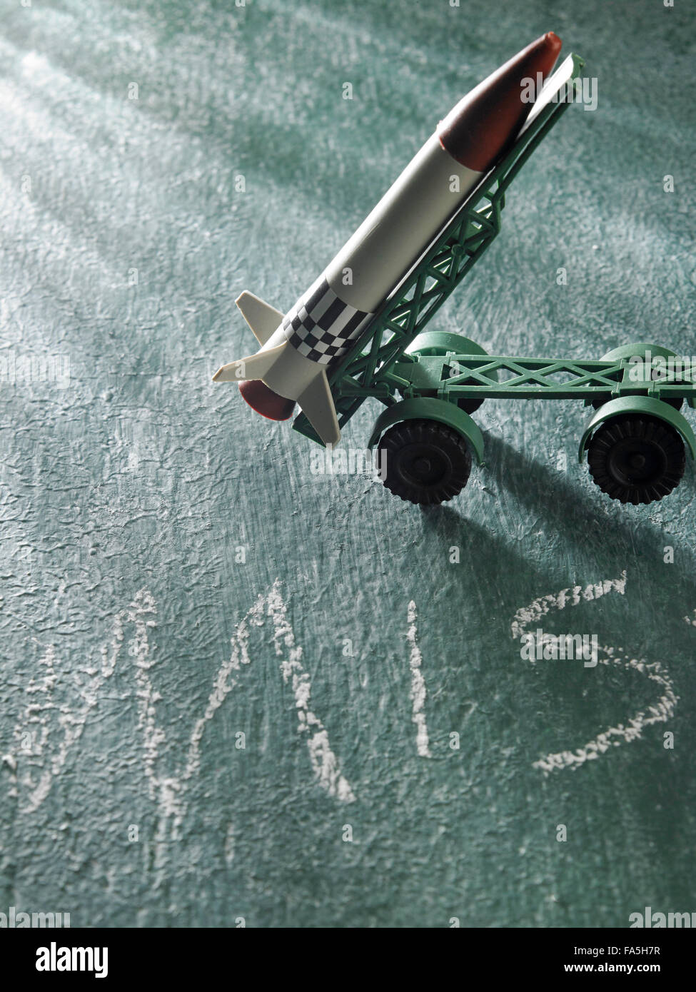 plastic toy missile with carrier Stock Photo - Alamy