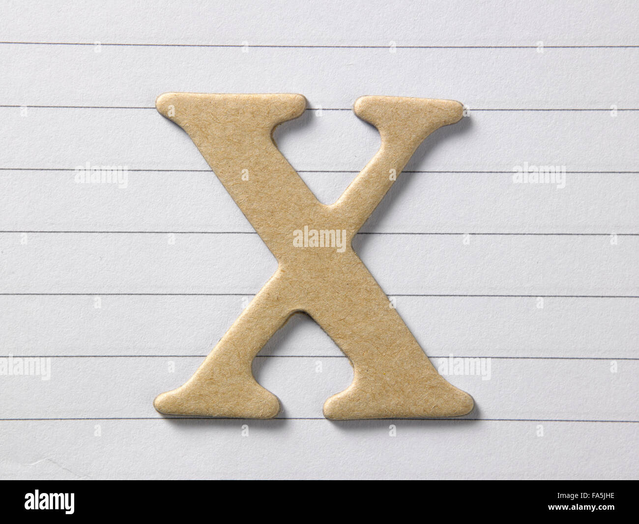 close up of alphabet x on single line book Stock Photo - Alamy