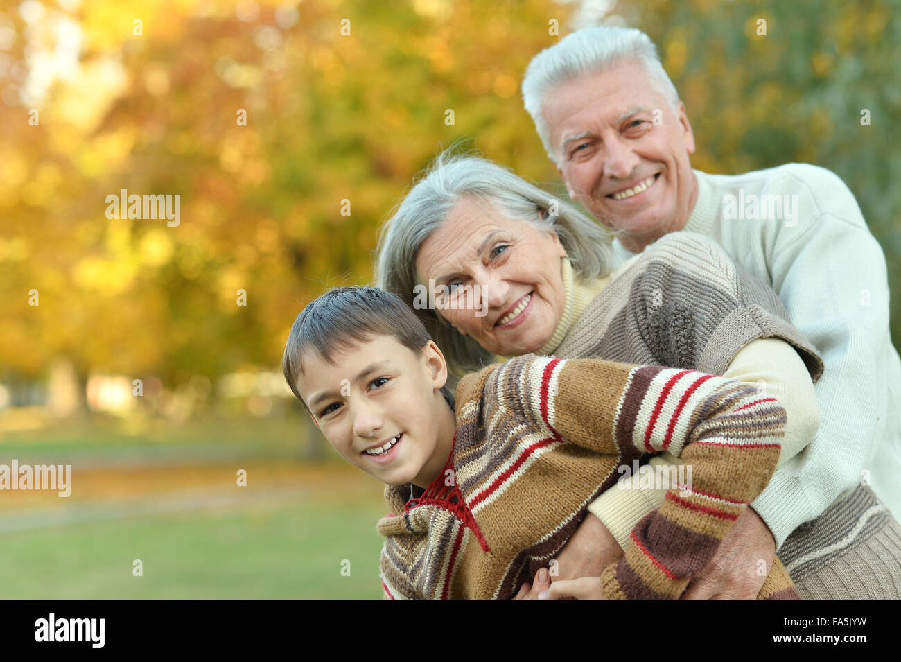 friendly family walking Stock Photo - Alamy