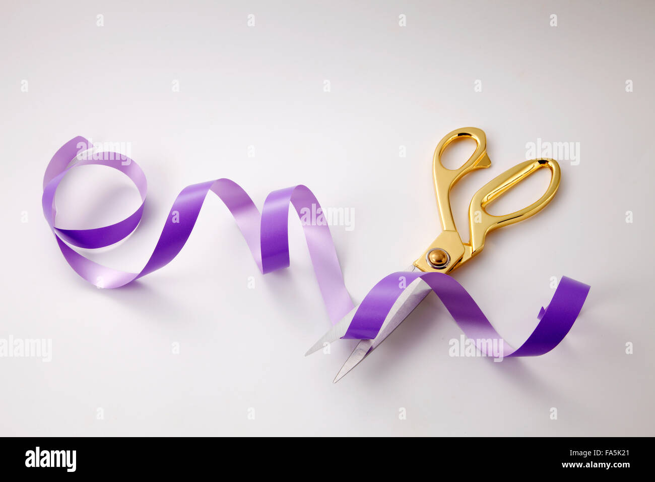Purple Open Scissors