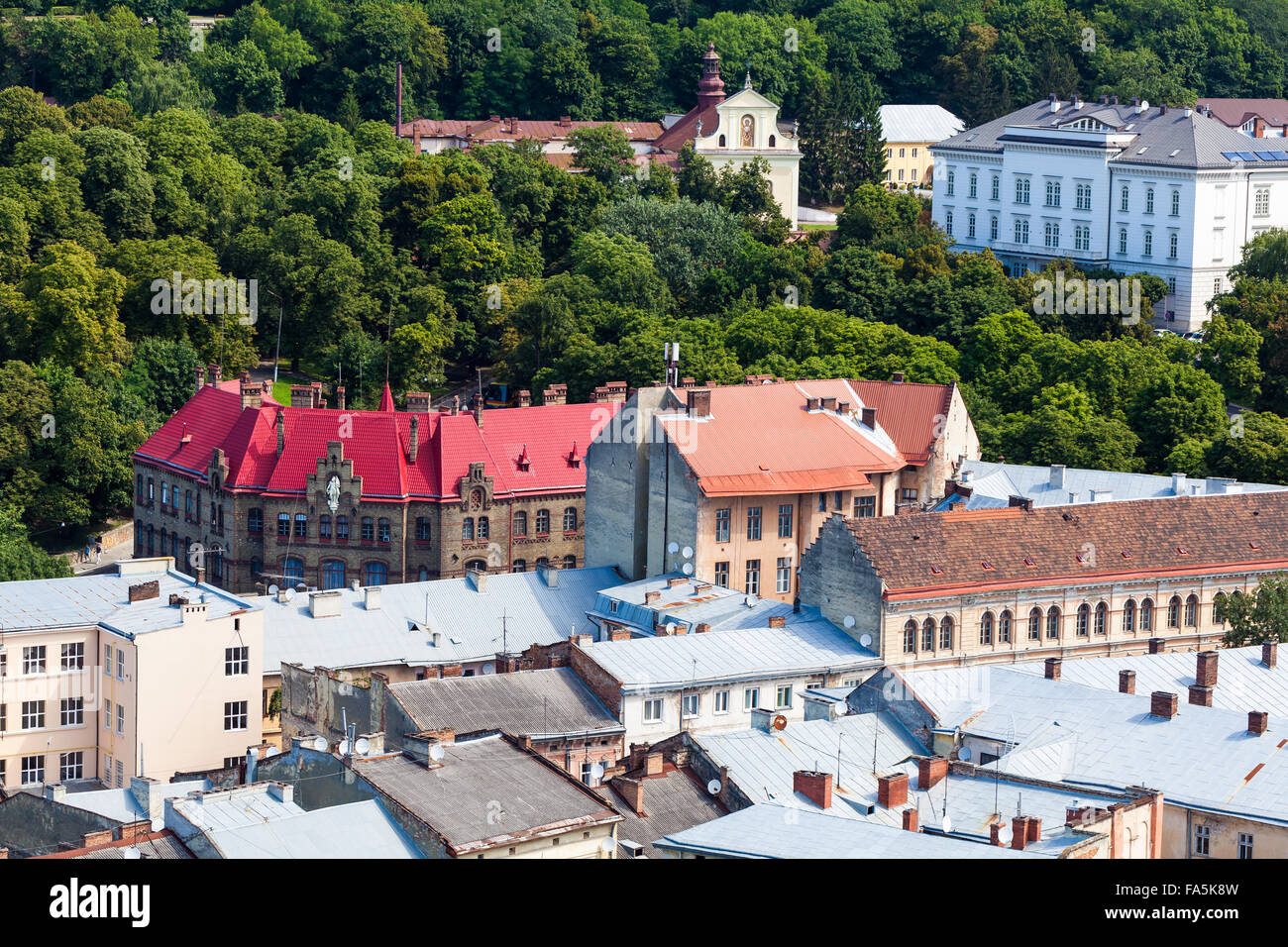 urban landscape, view from above the rooftops Stock Photo - Alamy