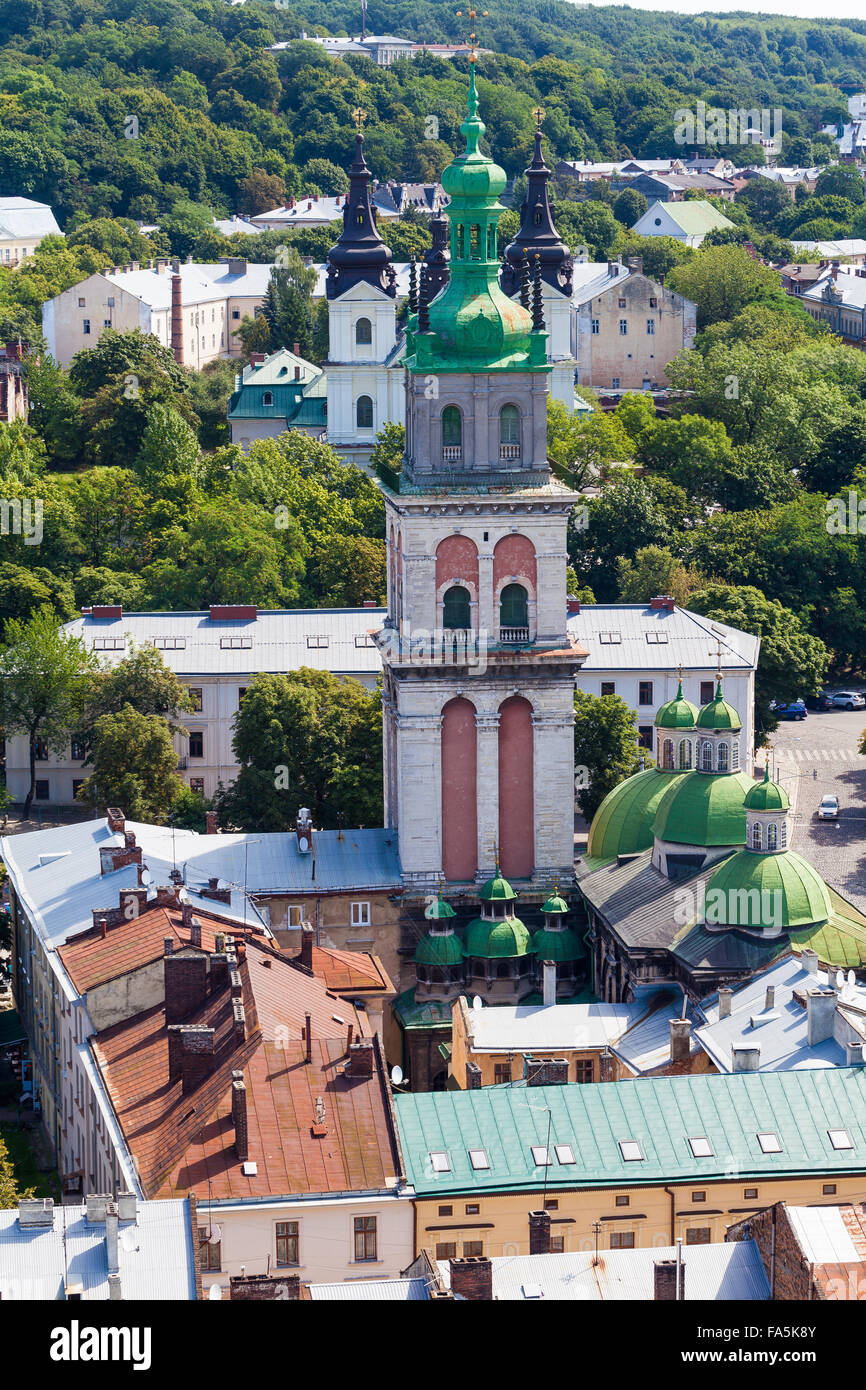 urban landscape, view from above the rooftops Stock Photo - Alamy