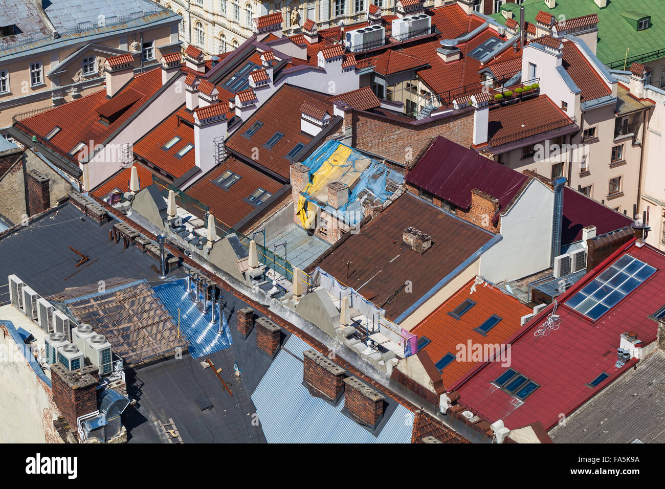 urban landscape, view from above the rooftops Stock Photo - Alamy