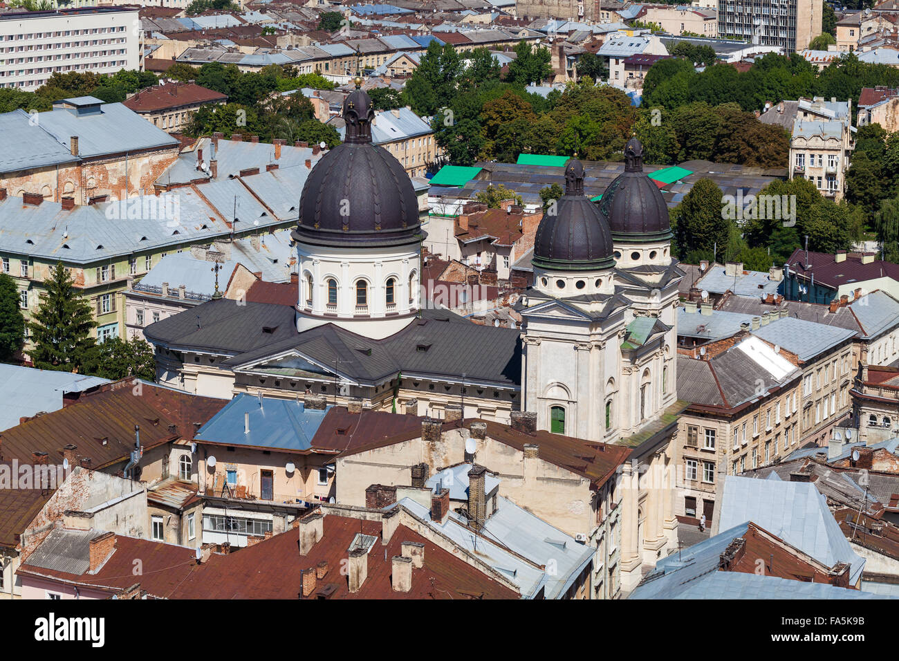 urban landscape, view from above the rooftops Stock Photo - Alamy