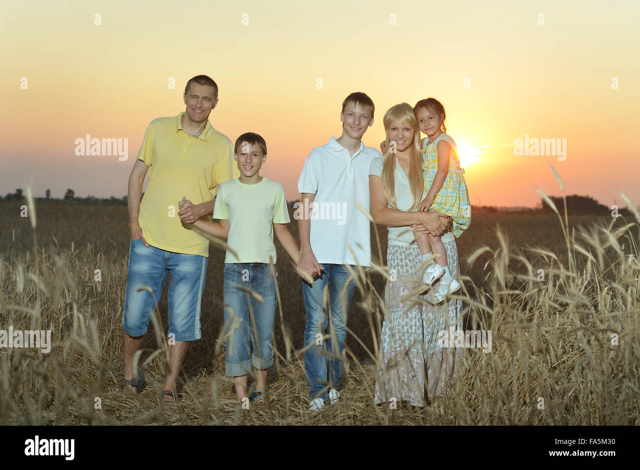 Children and parents rest together hi-res stock photography and images ...