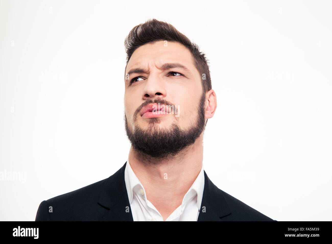 Grumpy man black and white hi-res stock photography and images - Alamy