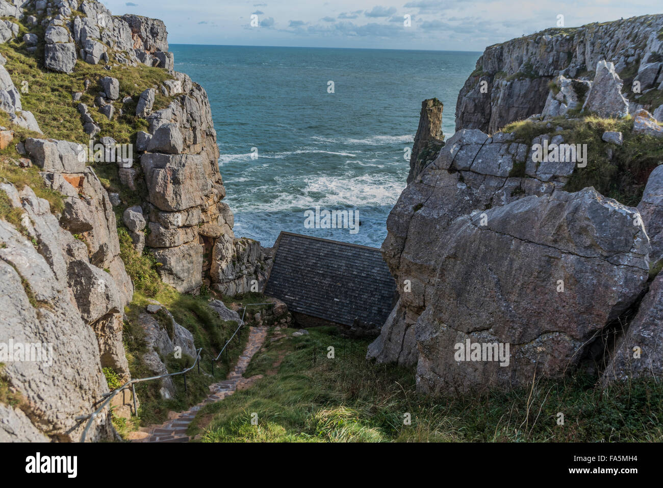 St. Govan's Chapel is a chapel located at St. Govan's Head ...