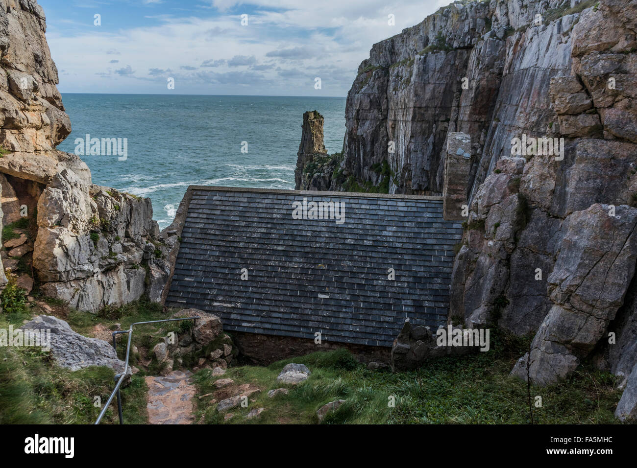 St. Govan's Chapel is a chapel located at St. Govan's Head ...