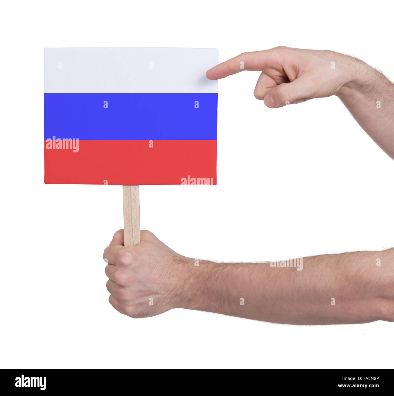 Holding russian flag hi-res stock photography and images - Alamy