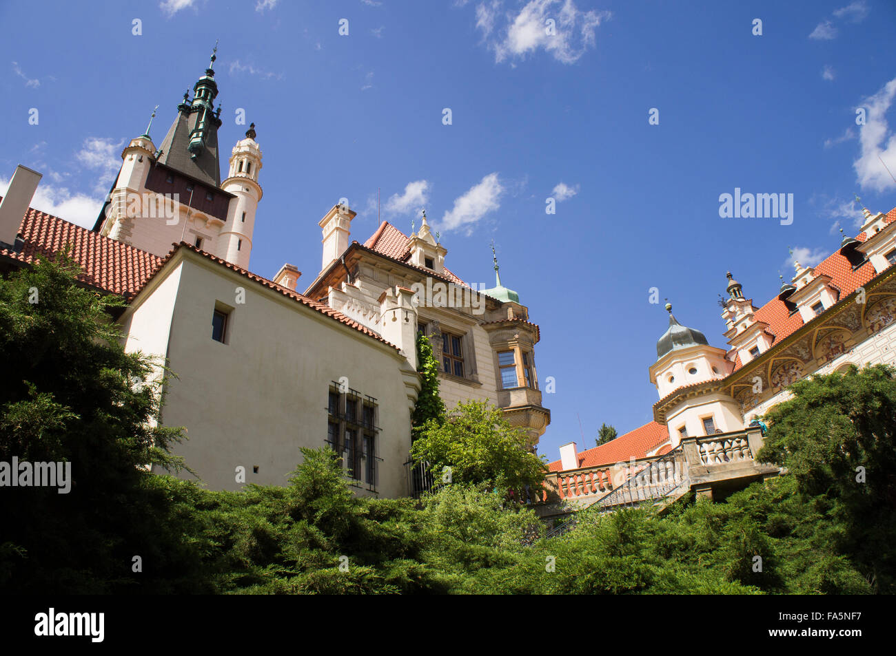 Pruhonice Castle, Park Stock Photo - Alamy