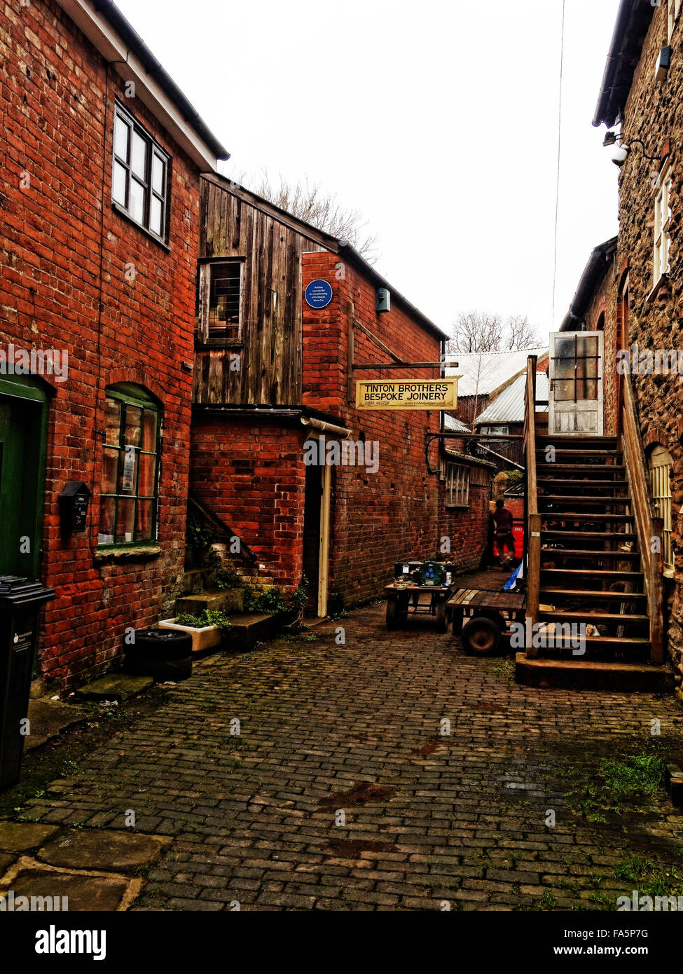 The original home of Morgan cars at Bromyard, a town in Herefordshire ...