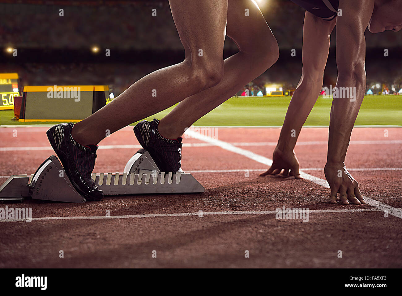 Track and field athletes in the field Stock Photo - Alamy