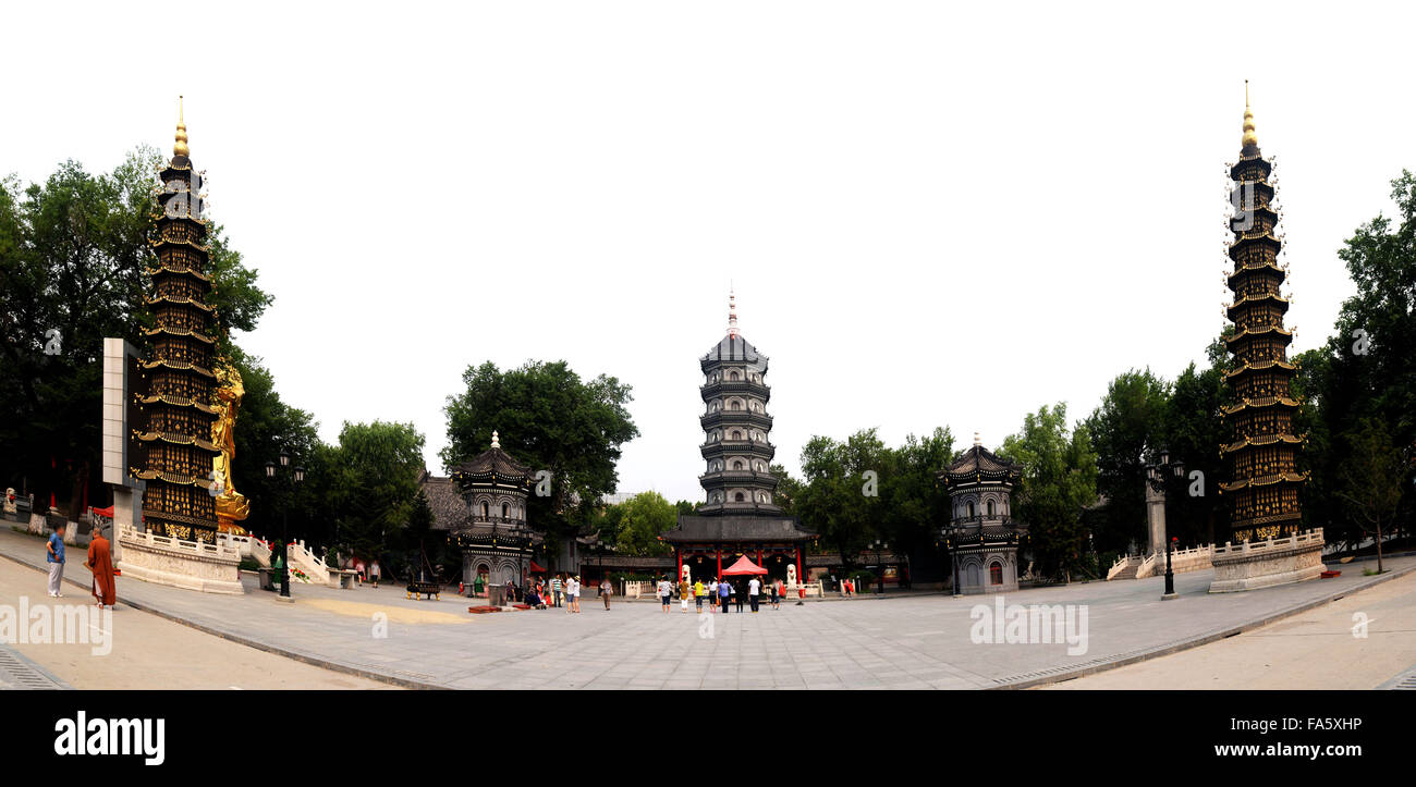 Heilongjiang province Harbin Jile Temple Buddha pagoda Stock Photo - Alamy