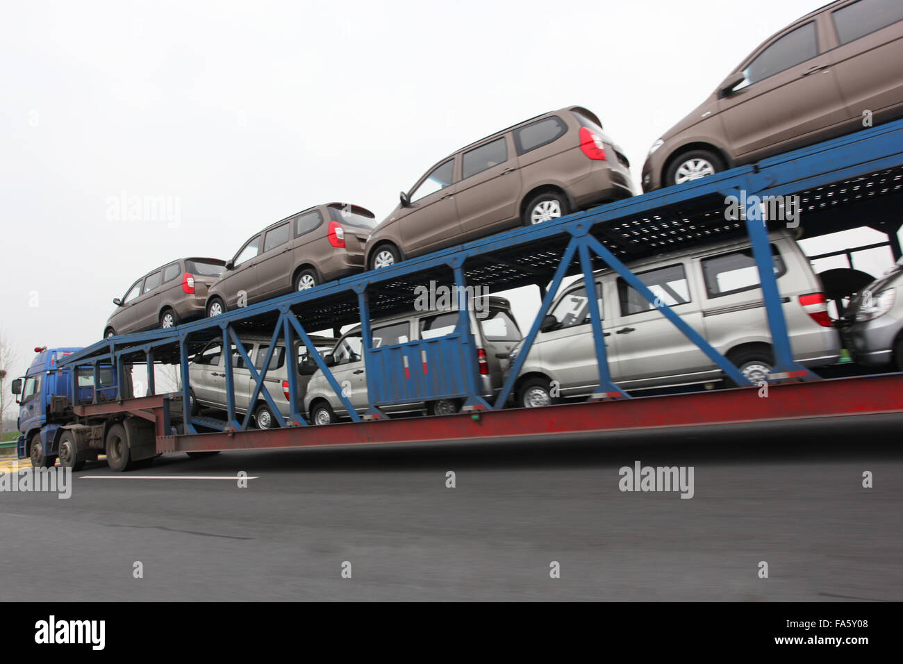 In a row on the move transportation land vehicle hi-res stock ...
