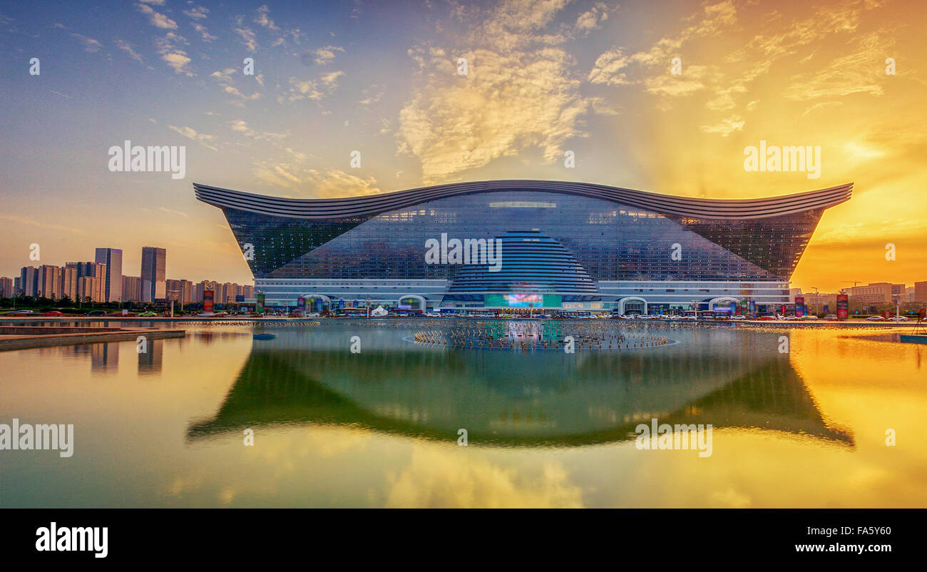 Sichuan Province Chengdu Tianfu Avenue global center Stock Photo - Alamy