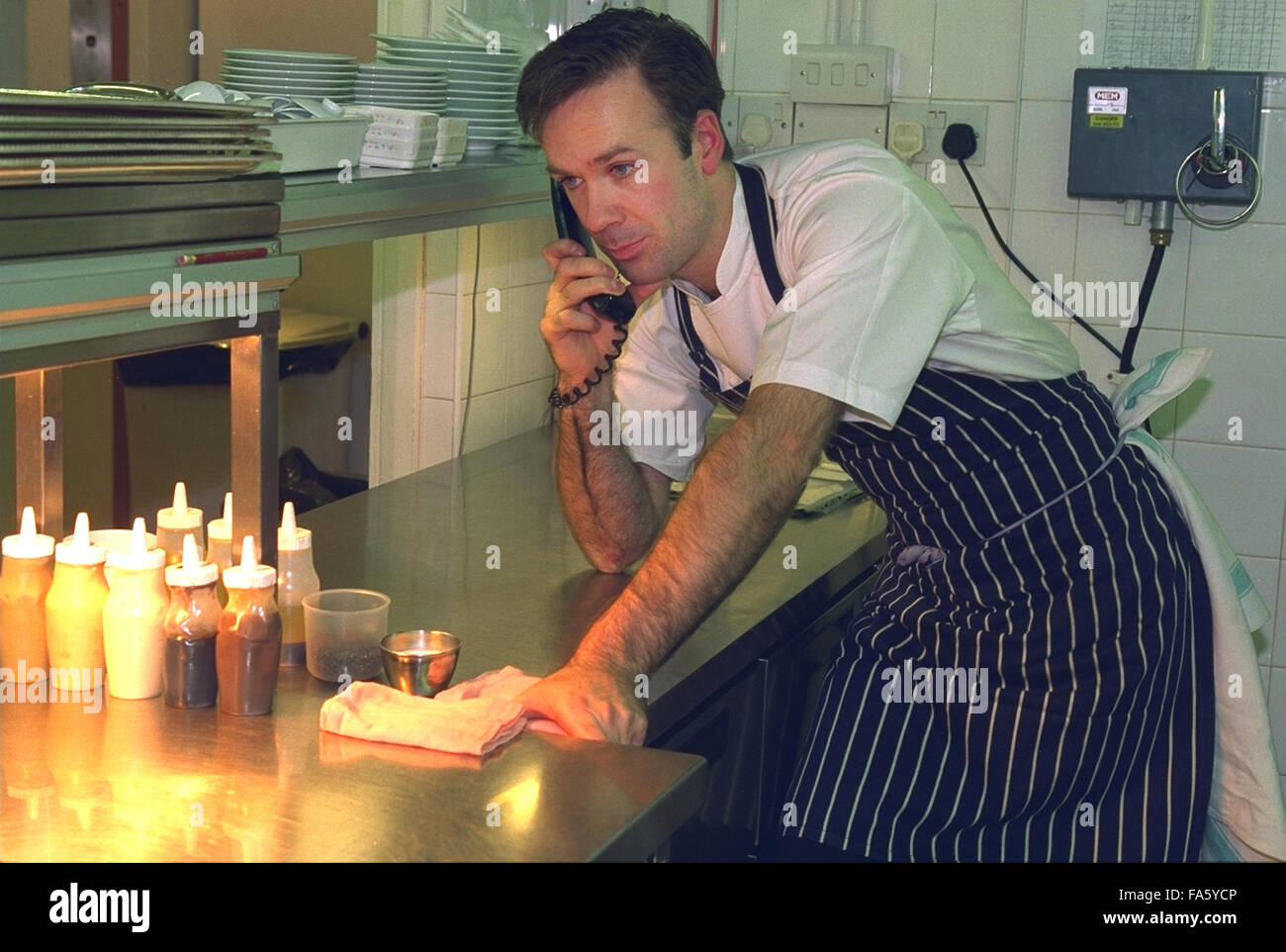 Marcus Wareing in the kitchen at Petrus restaurant, joint owned with ...