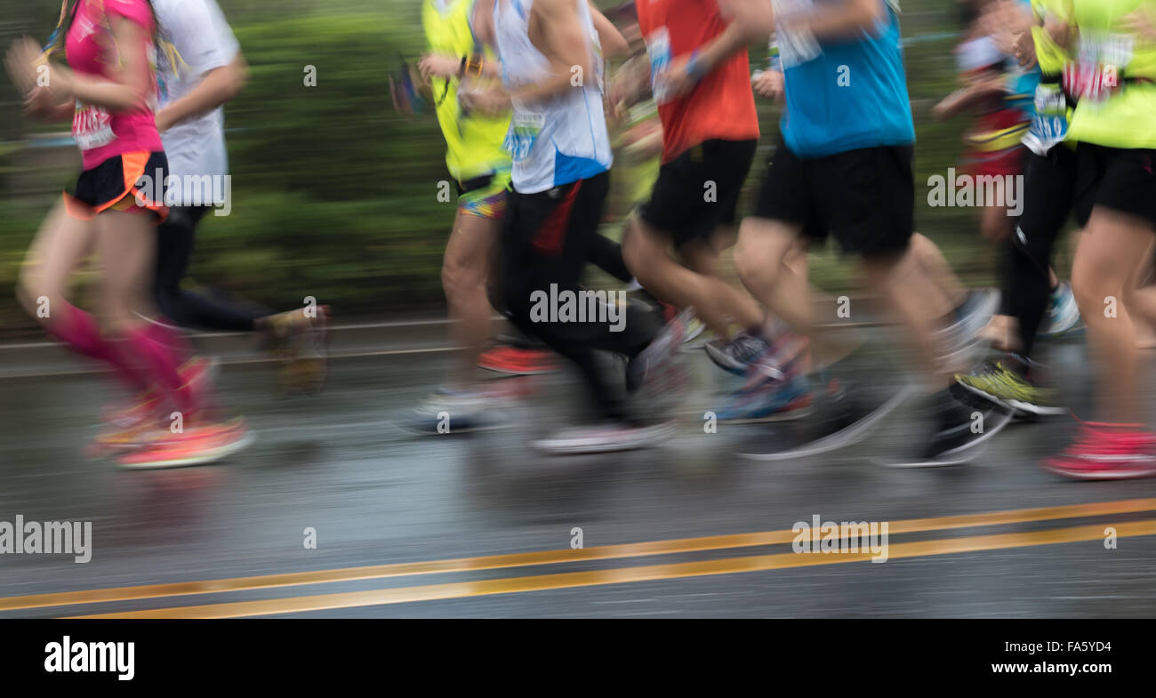 Marathon running asia hi-res stock photography and images - Alamy