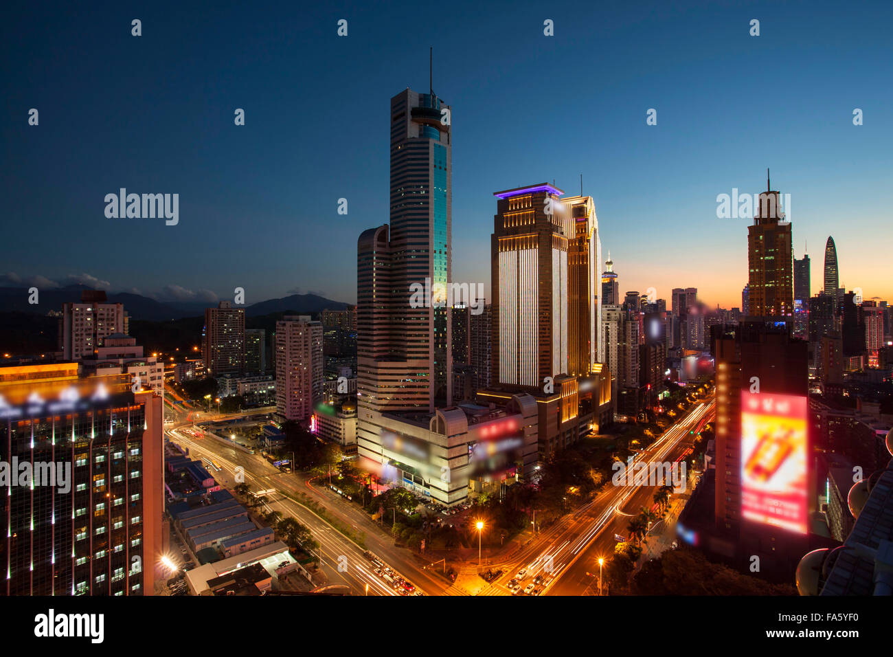 Night view shenzhen hi-res stock photography and images - Alamy