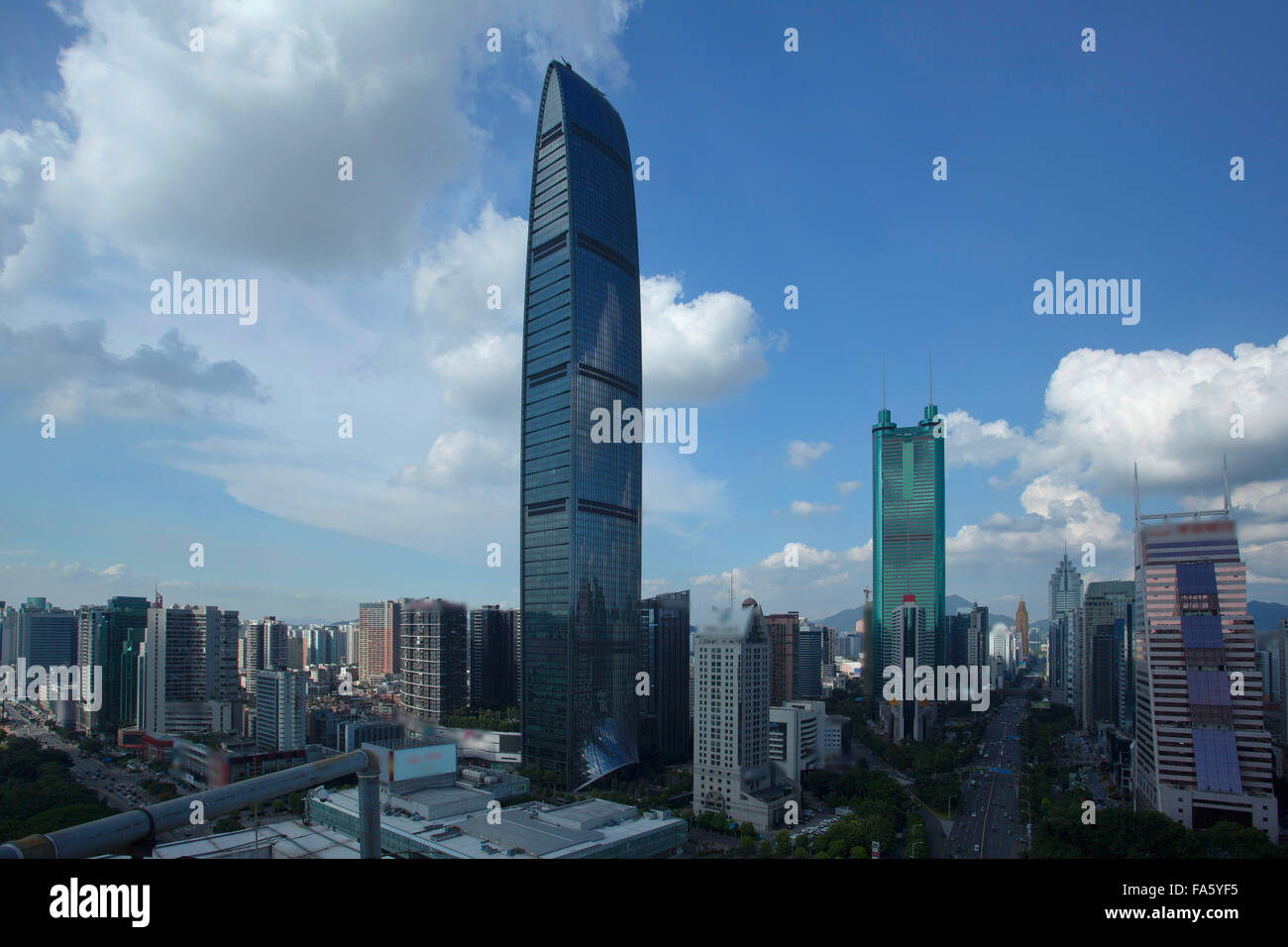 Shenzhen city building on King Stock Photo - Alamy