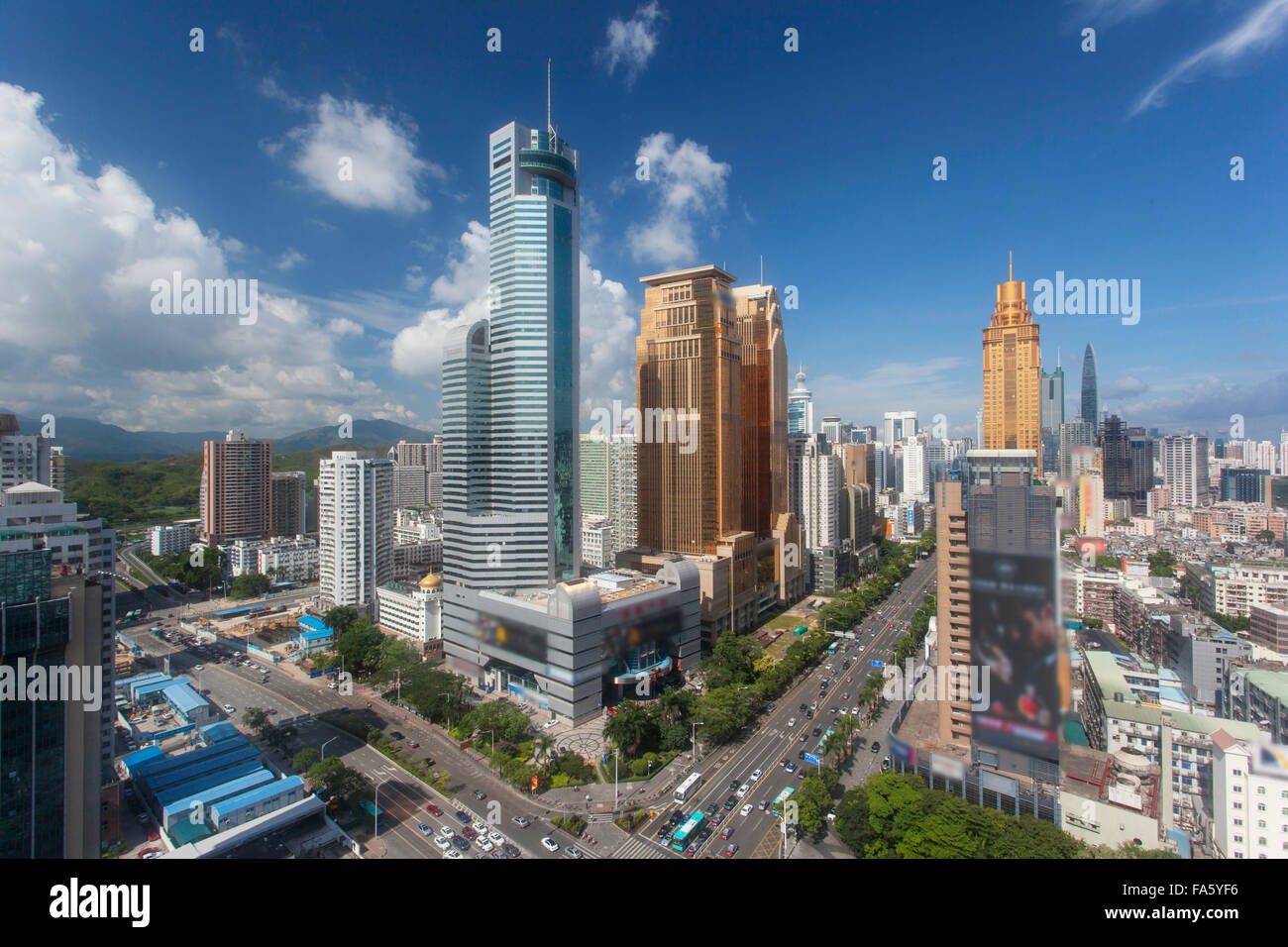 Shenzhen city building on King Stock Photo - Alamy