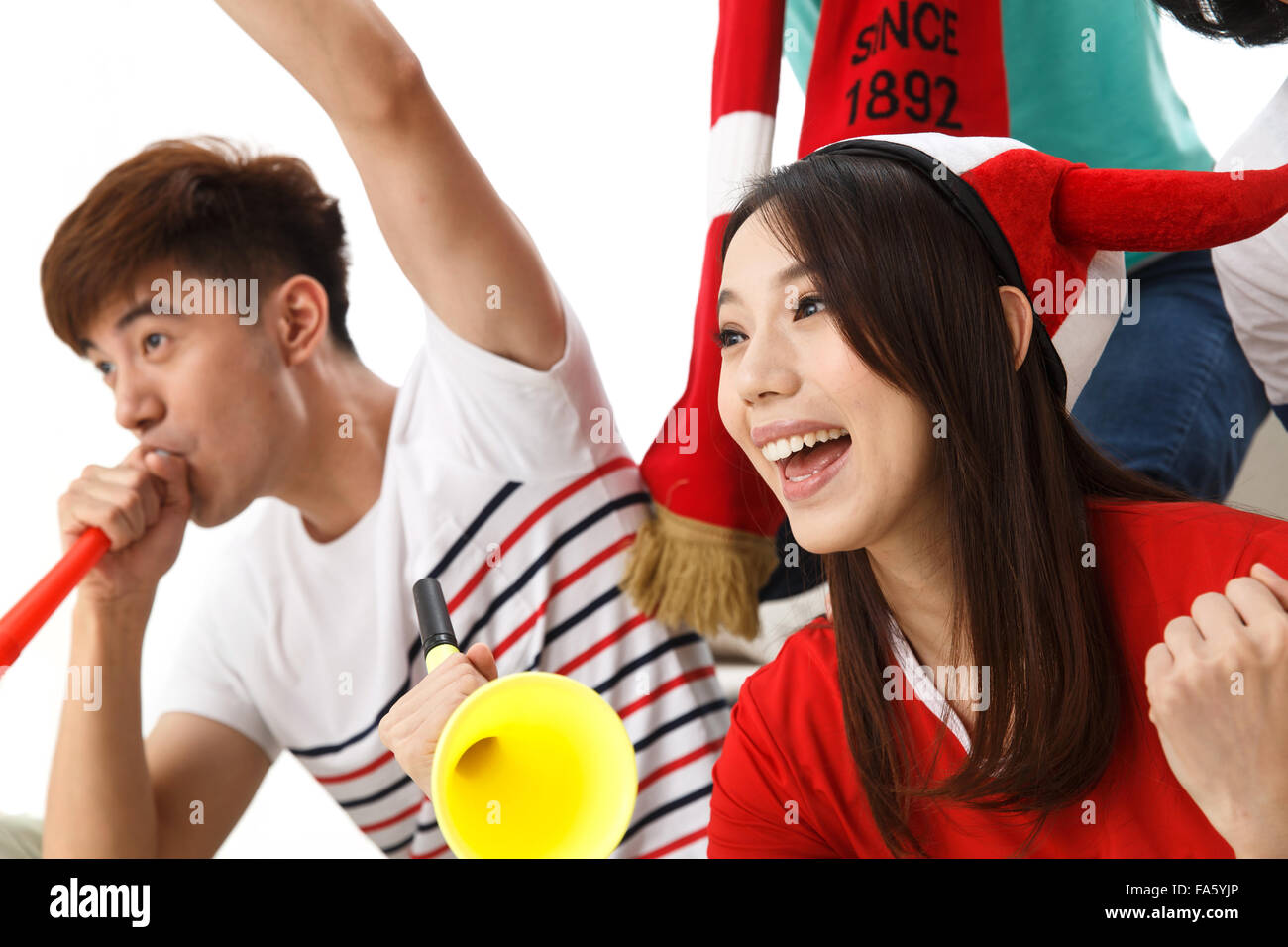 Cheering fans asian hi-res stock photography and images - Alamy