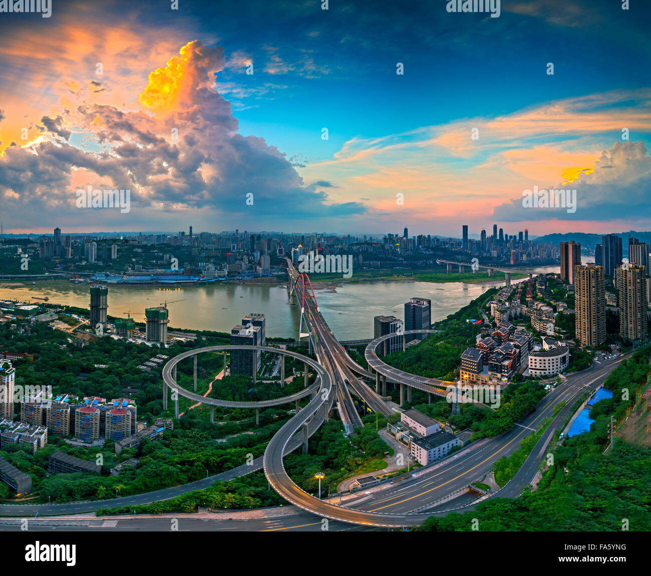 China Chongqing City Scenery Stock Photo - Alamy