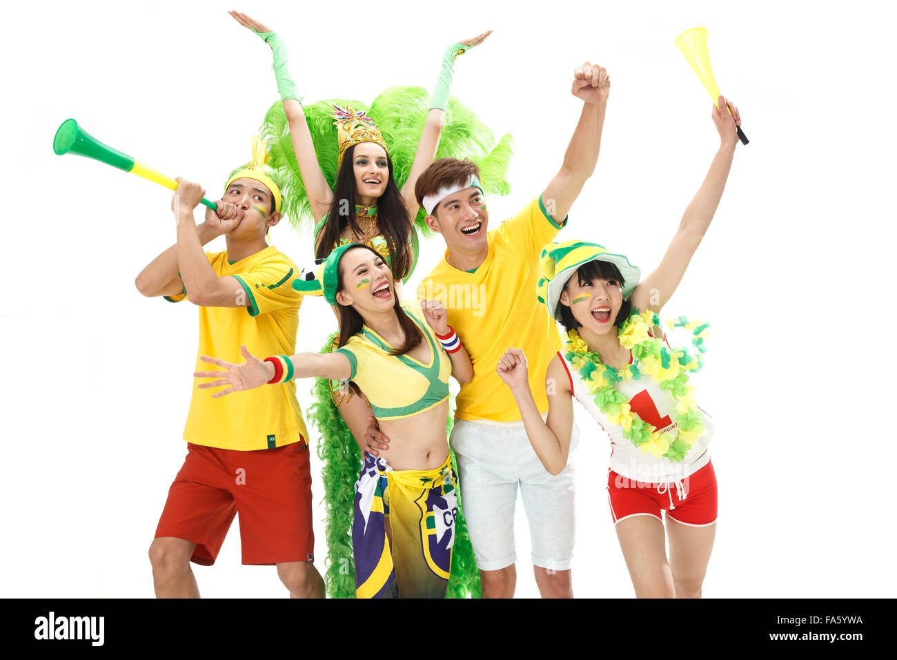 Young fans sing and dance Stock Photo - Alamy