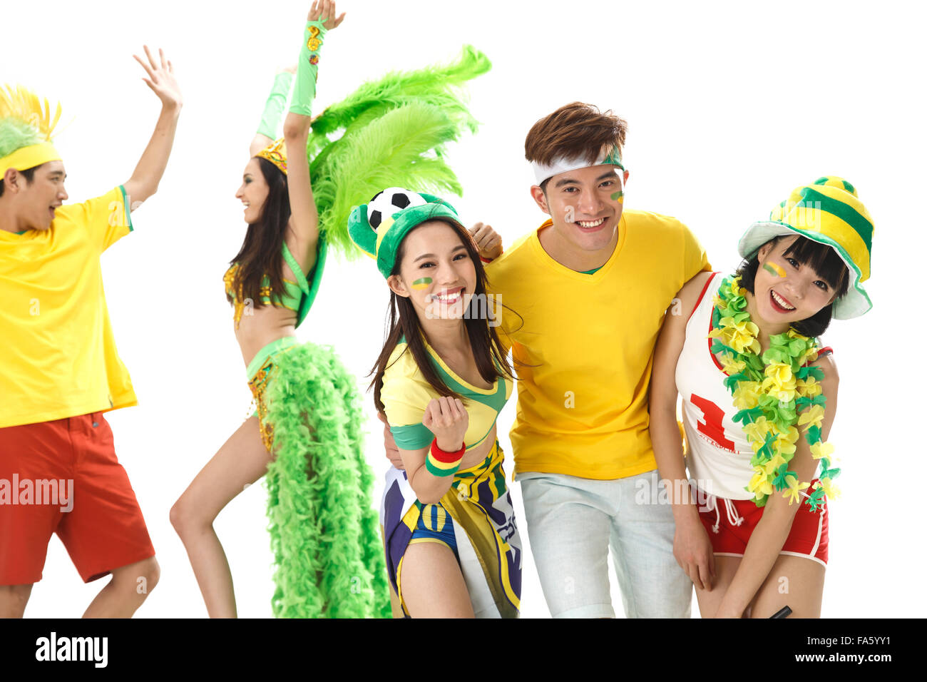 Young fans sing and dance Stock Photo - Alamy