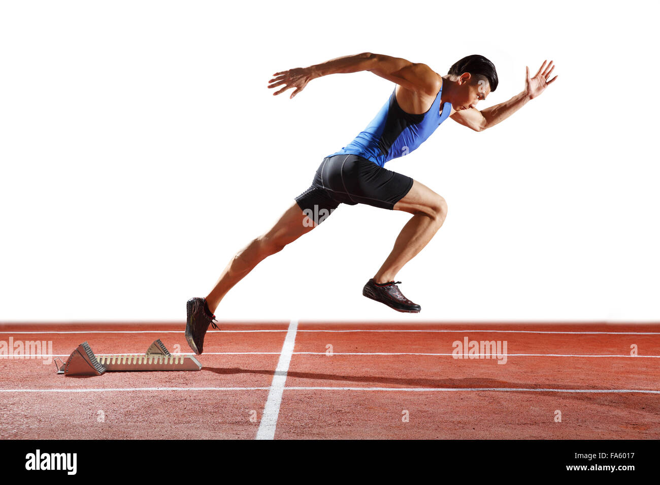 Track and field athletes in training Stock Photo - Alamy