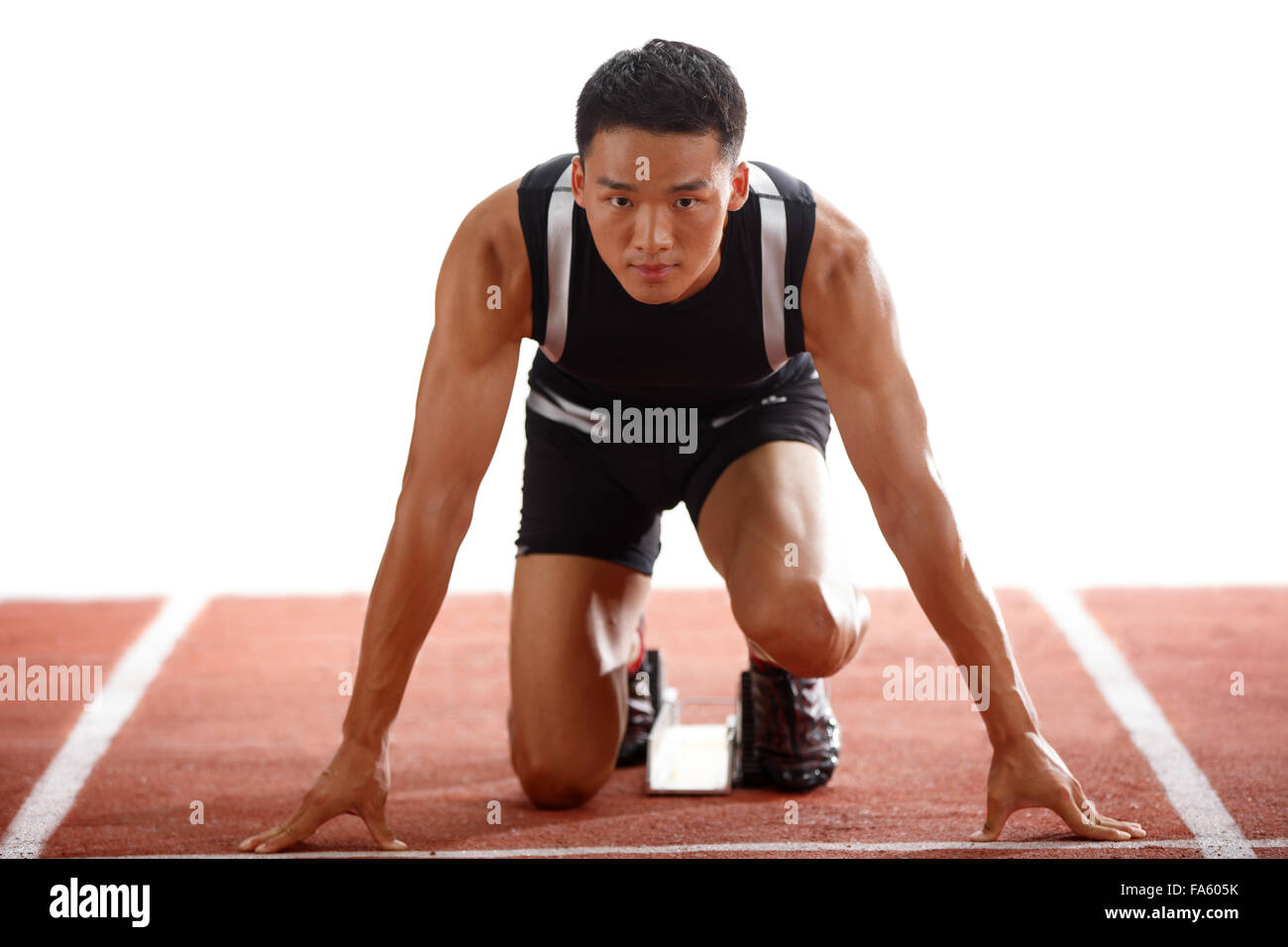 Track and field athletes in training hi-res stock photography and ...
