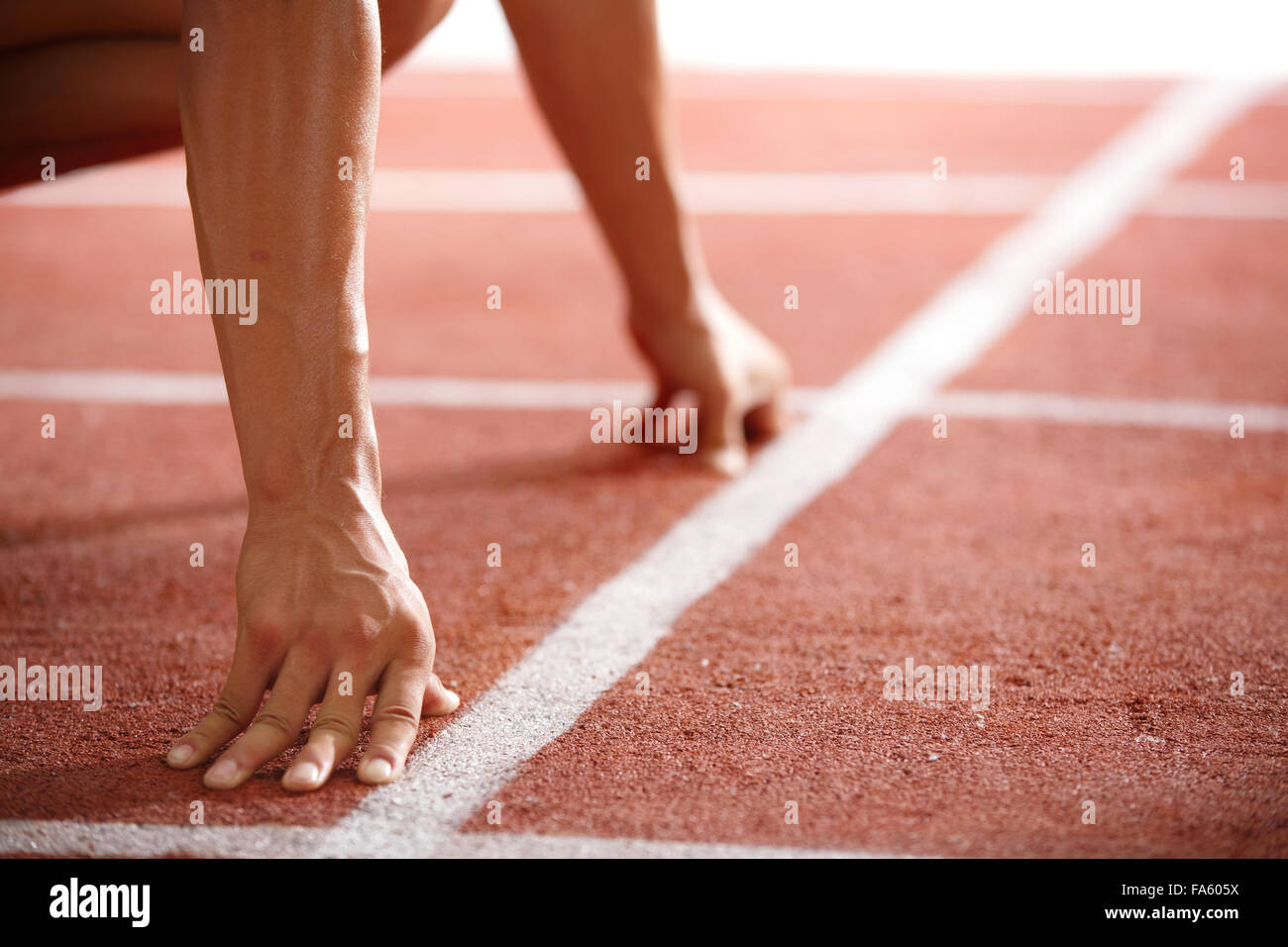 Track and field athletes Stock Photo - Alamy