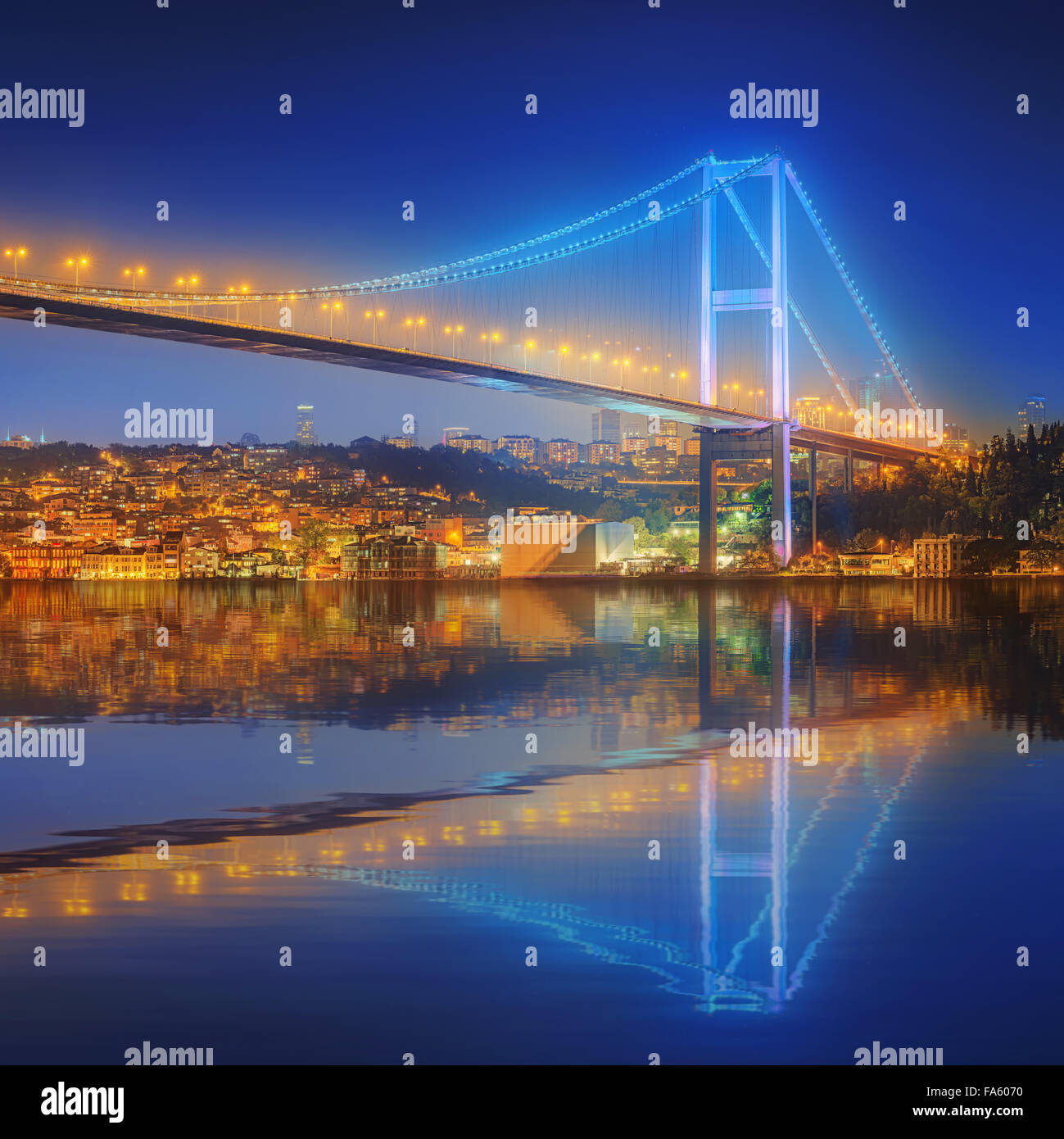 Fireworks bosphorus bridge istanbul turkey hi-res stock photography and ...