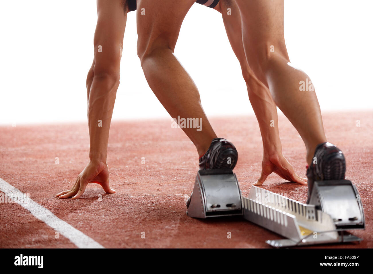 Track and field athletes in training Stock Photo - Alamy