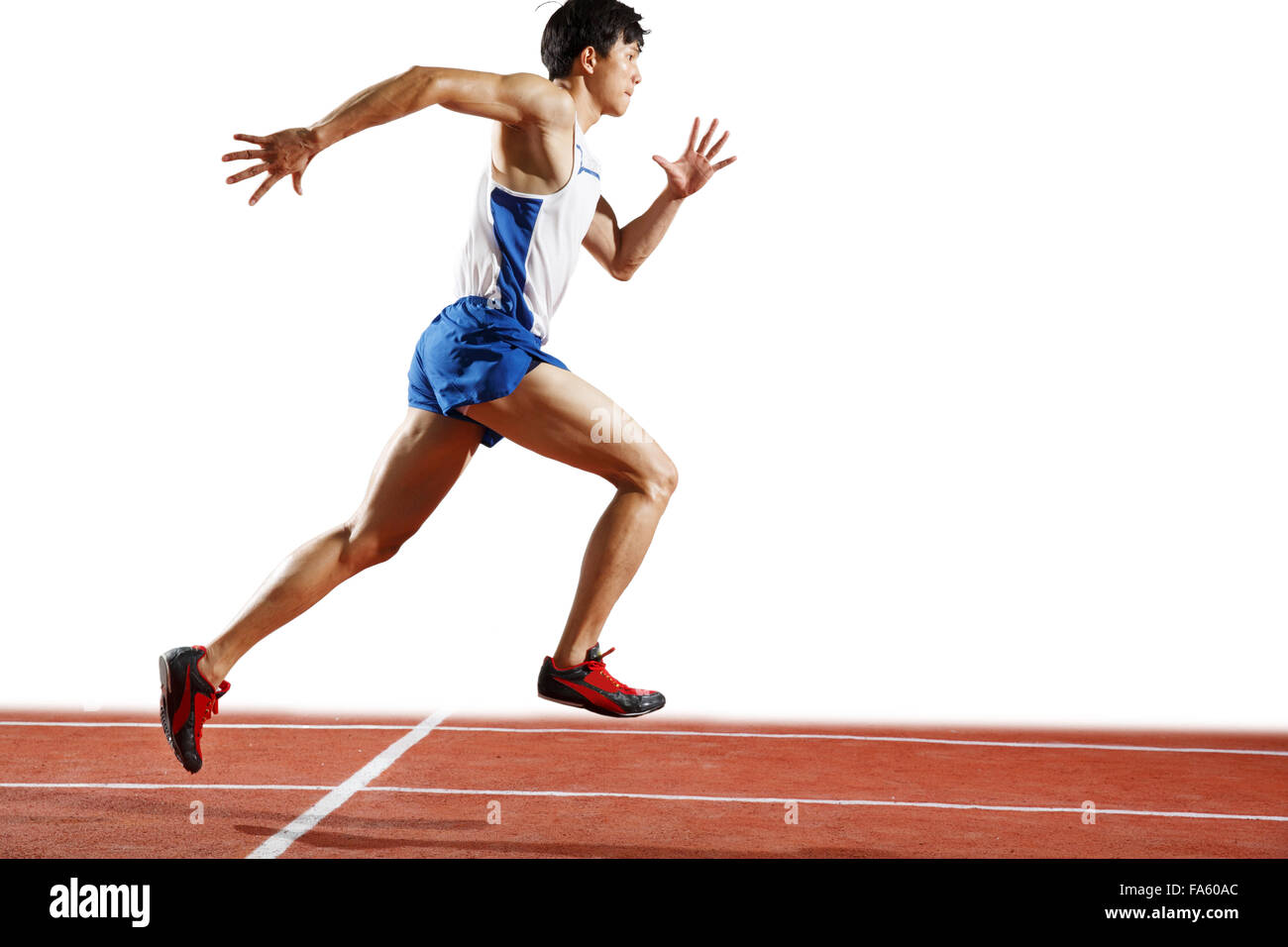 Track and field athletes running Stock Photo - Alamy