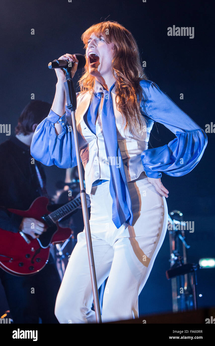 Milan Italy. 21 December 2015. The English indie rock band FLORENCE AND ...