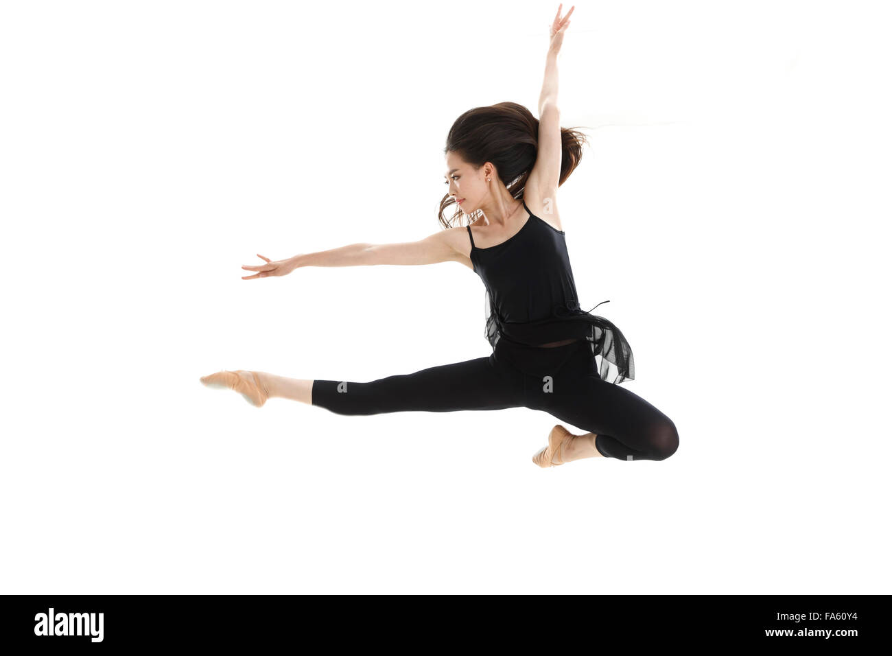 The young woman is dancing Stock Photo - Alamy