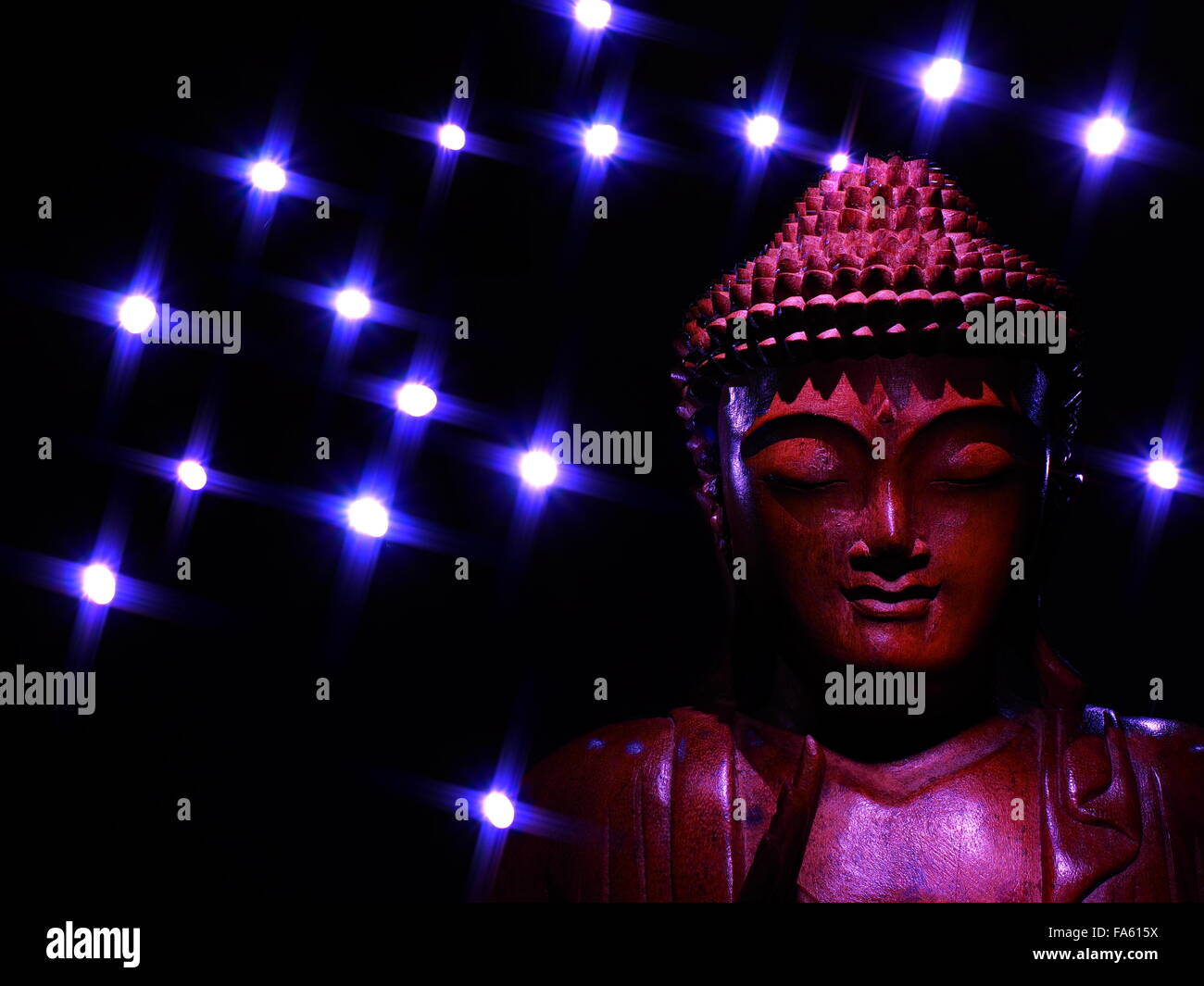 Buddha with stars Stock Photo - Alamy