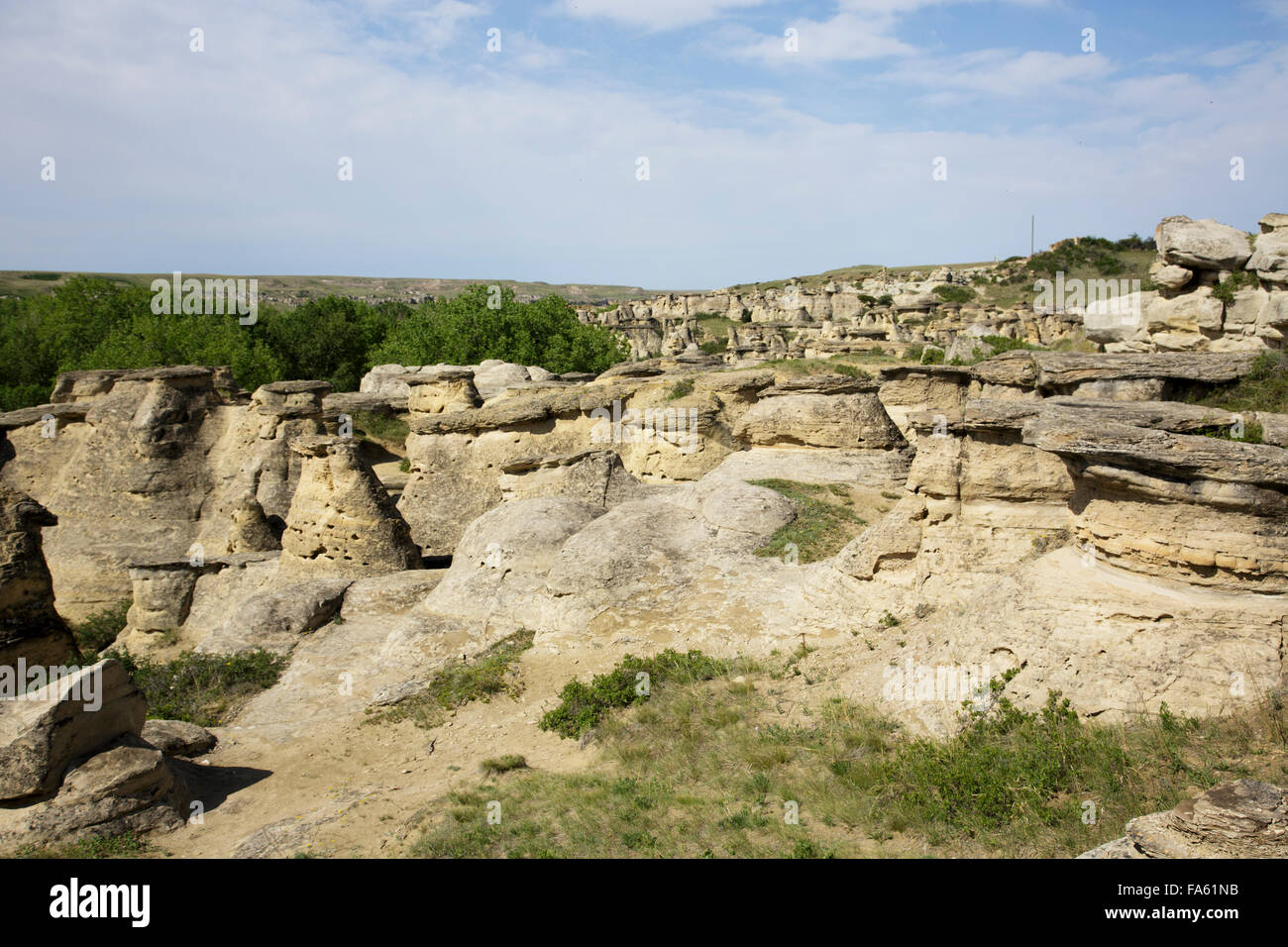 Writing on Stone, Provincial Park, Alberta Stock Photo - Alamy