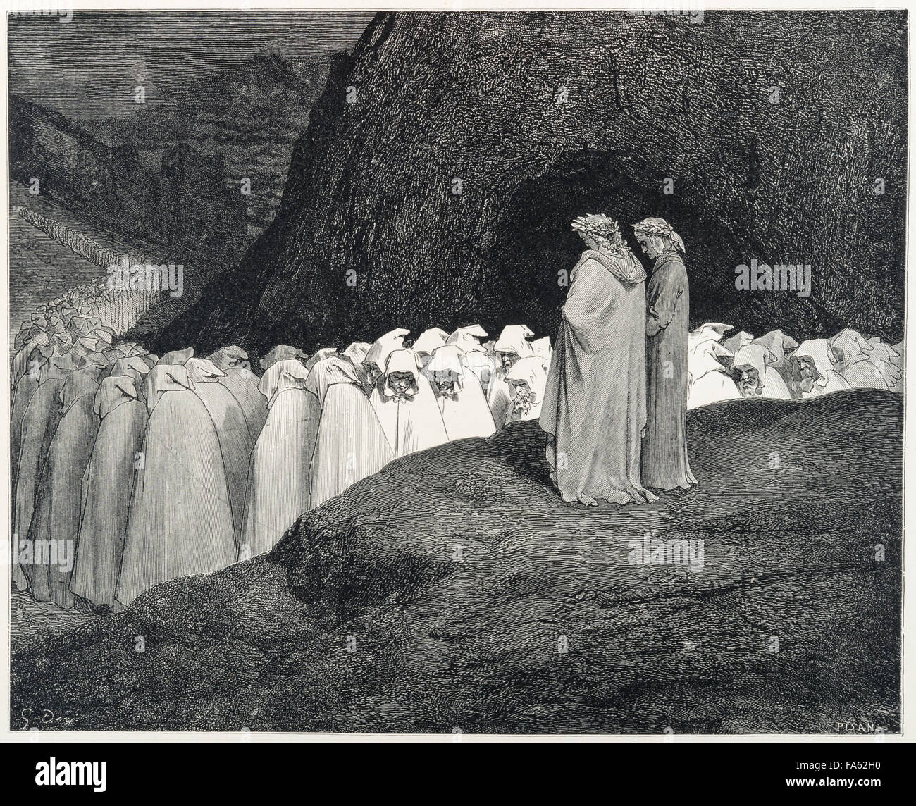 Eighth circle of hell, engraving hi-res stock photography and images ...